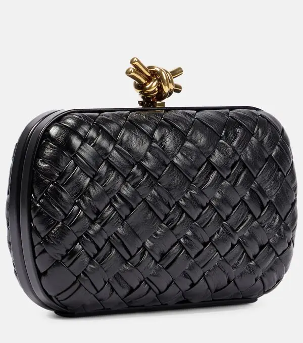 Bottega Veneta Knot Leather Clutch