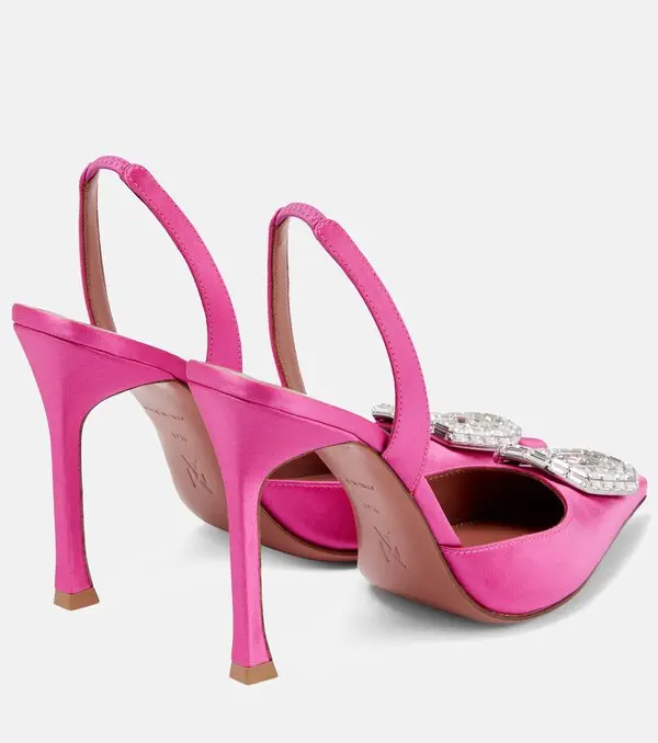 Amina Muaddi Camelia Slingback Pumps