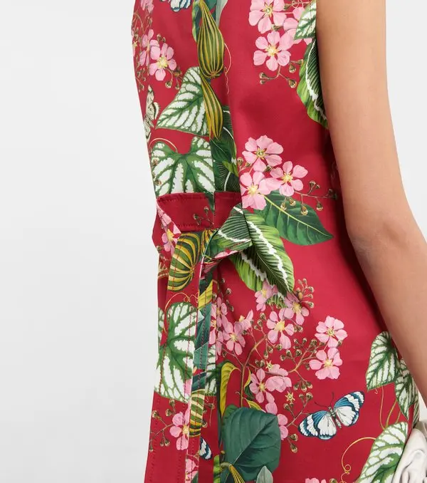 Oscar De La Renta Floral Mini Dress