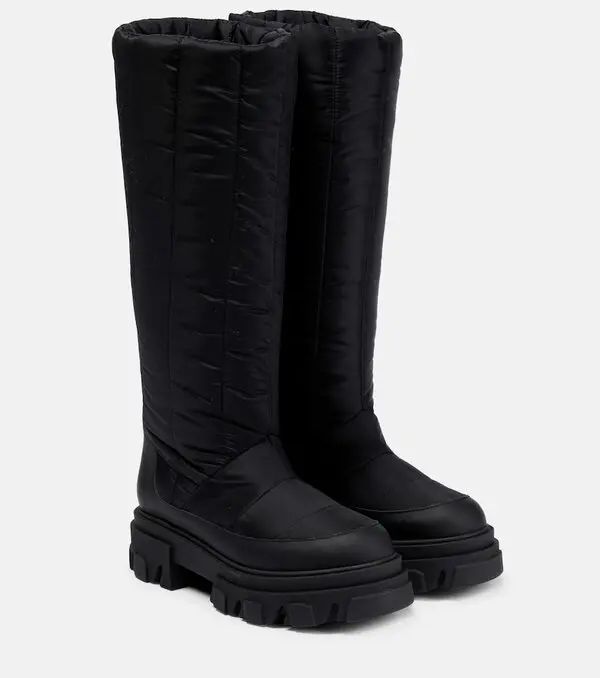 GIA BORGHINI Knee-high Quilted Fabric Boots