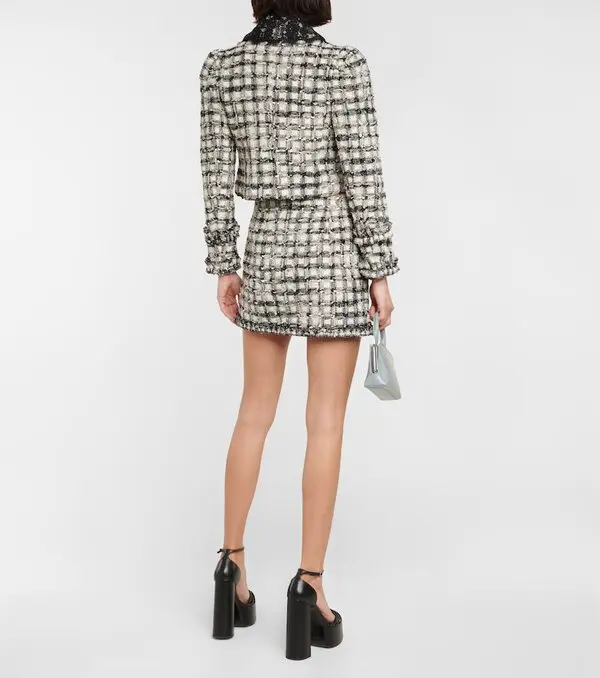LoveShackFancy Nate Tweed Miniskirt