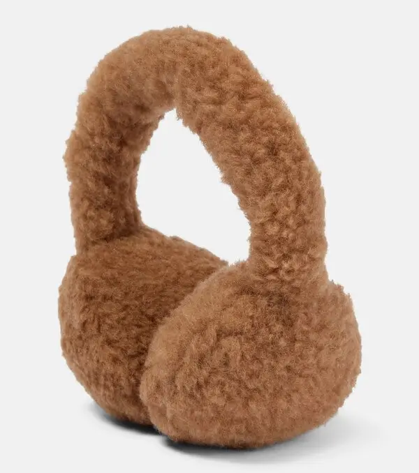 Max Mara Camel Hair And Silk Ear Muffs - Brown