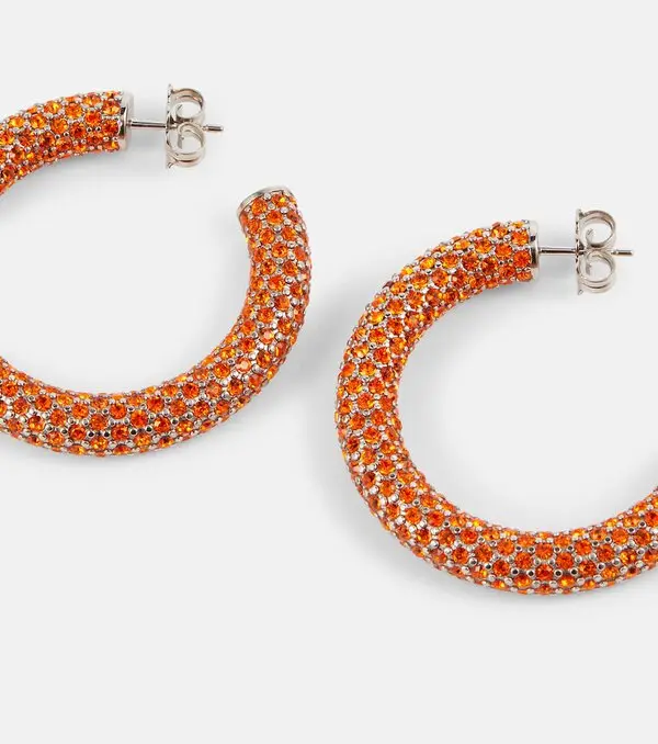 Amina Muaddi Cameron Medium Hoop Earrings