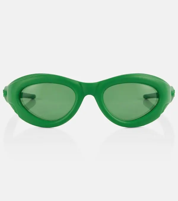 Bottega Veneta Oval Sunglasses - Green