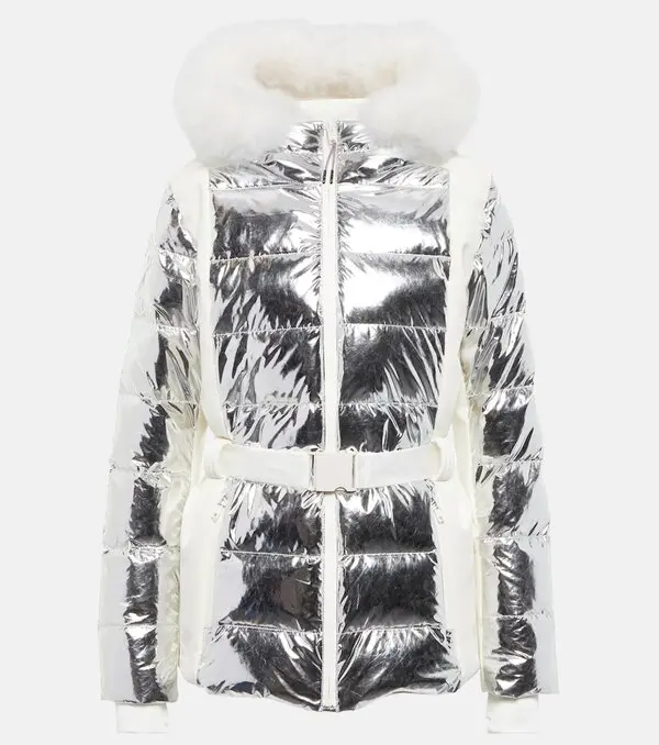 YVES SALOMON Shearling-trimmed Down Ski Jacket