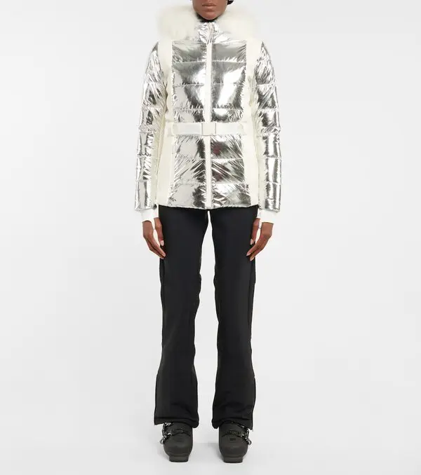 YVES SALOMON Shearling-trimmed Down Ski Jacket
