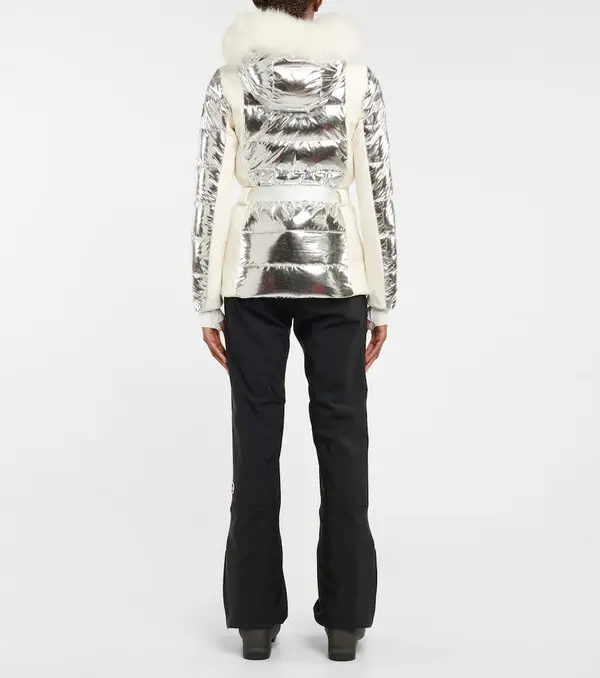 YVES SALOMON Shearling-trimmed Down Ski Jacket