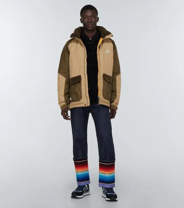 Junya Watanabe X Karrimor Corduroy-Trimmed Down Jacket In Beige