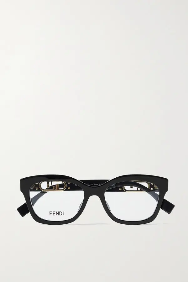 Fendi O'lock D-frame Optical Glasses - Black