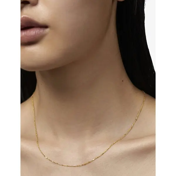Monica Vinader Shimmer Chain Necklace - Gold