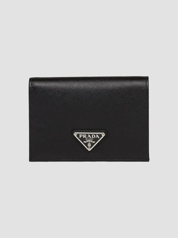 Prada Saffiano Leather Wallet - Black