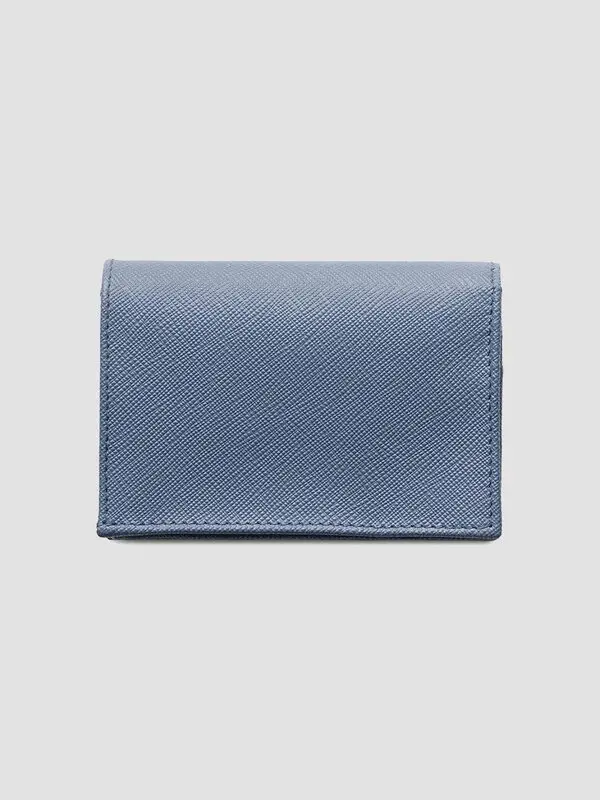Prada Saffiano Leather Wallet - Medium Blue