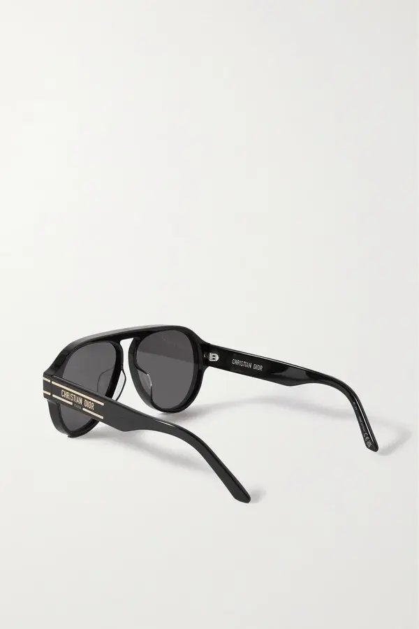 Dior Sleek Black Aviator Sunglasses- As is DiorEssential A2U aviator sunglasses in silver - Dior  main image 2