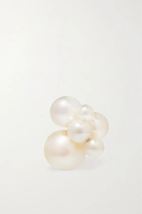 Sophie Bille Brahe Bisou 14-karat Pearl Earring - Gold