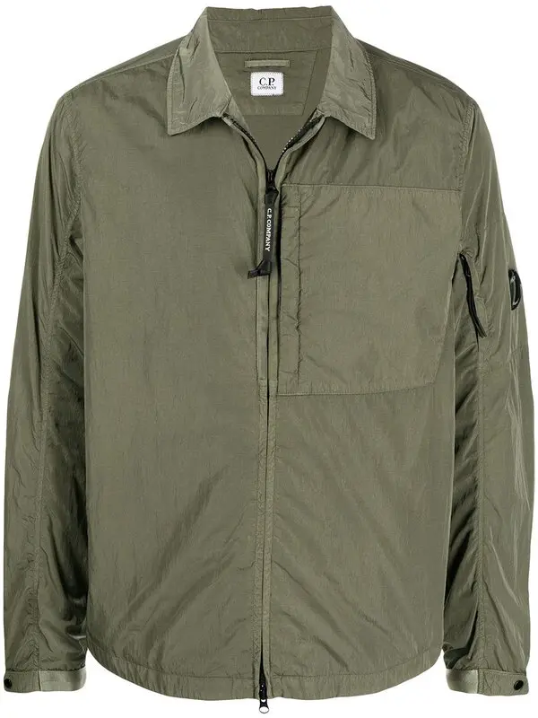 C.P. COMPANY Lens Detail Zipped Jacket - Green