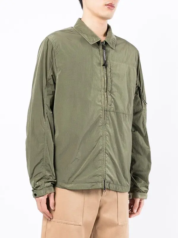 C.P. COMPANY Lens Detail Zipped Jacket - Green