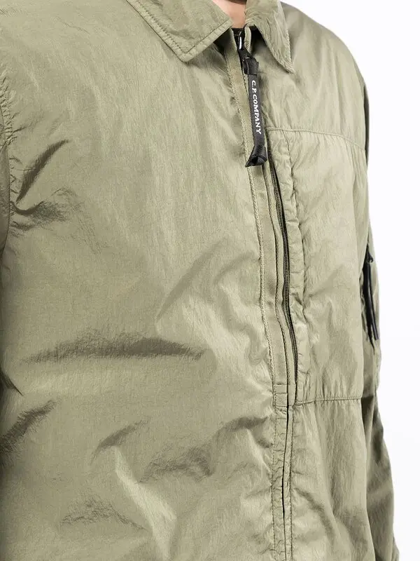 C.P. COMPANY Lens Detail Zipped Jacket - Green