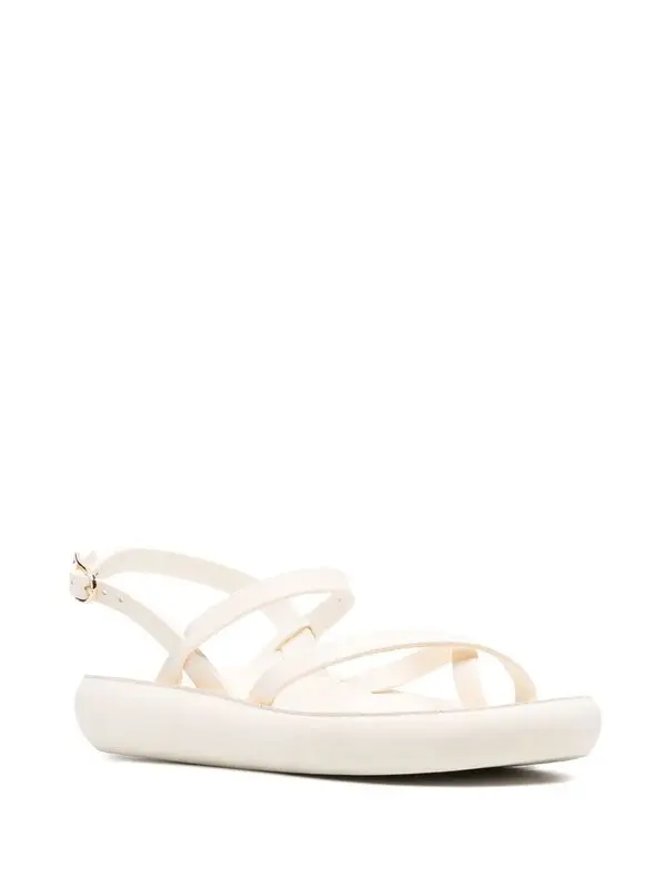 ANCIENT GREEK SANDALS Crossover-strap Leather Sandals - White