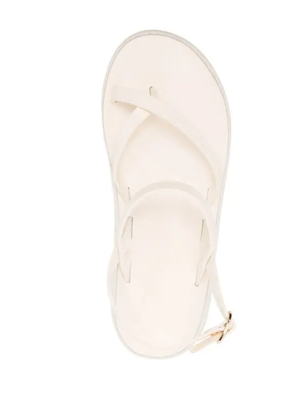ANCIENT GREEK SANDALS Crossover-strap Leather Sandals - White