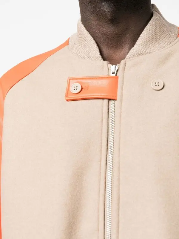 Y3 Contrasting-panel Bomber Jacket