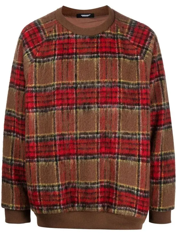 Undercover Plaid-check Sweatshirt