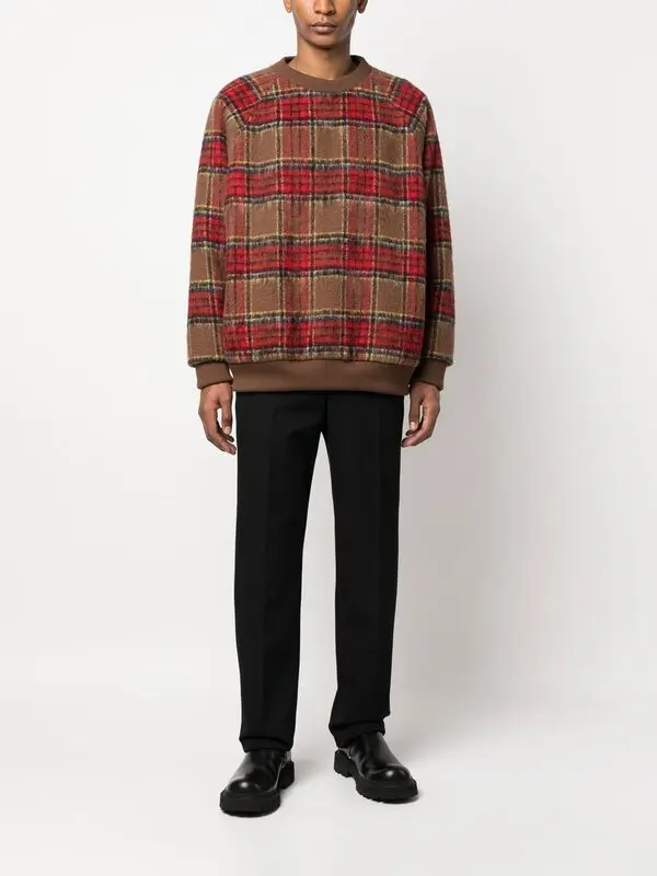 Undercover Plaid-check Sweatshirt