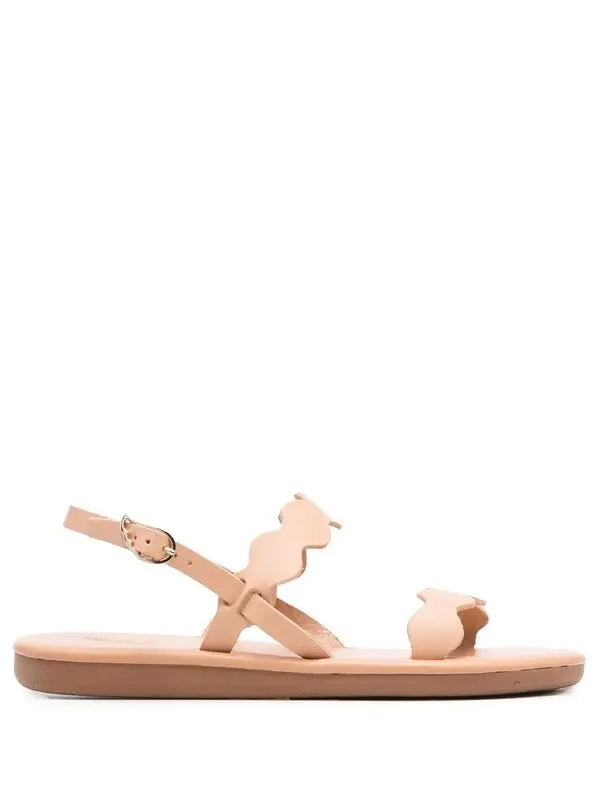 ANCIENT GREEK SANDALS Scallop Sandals - Neutrals