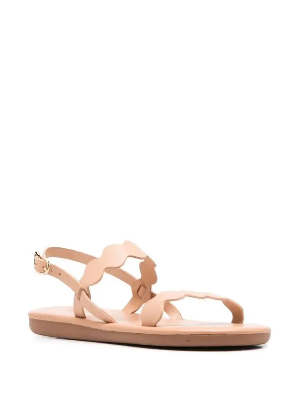 ANCIENT GREEK SANDALS Scallop Sandals - Neutrals