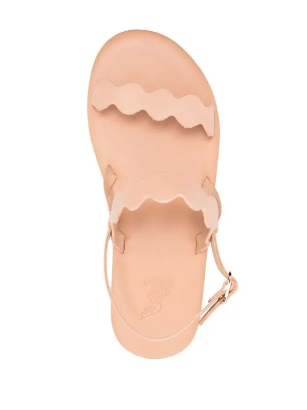 ANCIENT GREEK SANDALS Scallop Sandals - Neutrals