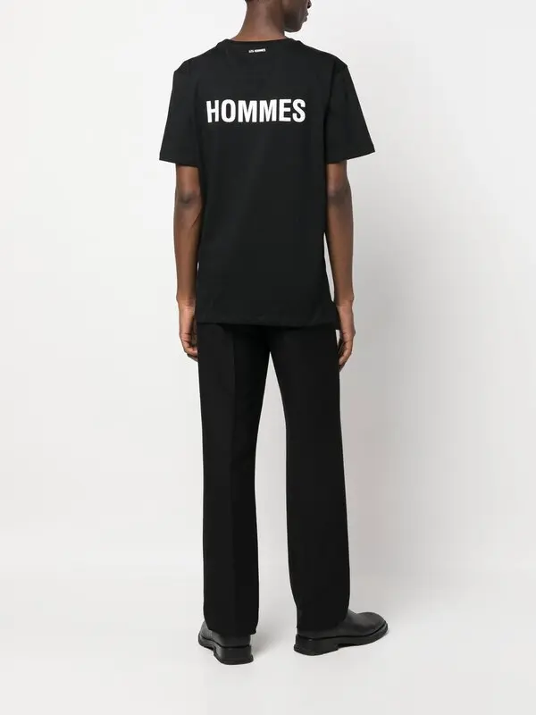 LES HOMMES Logo-print Short-sleeve T-shirt