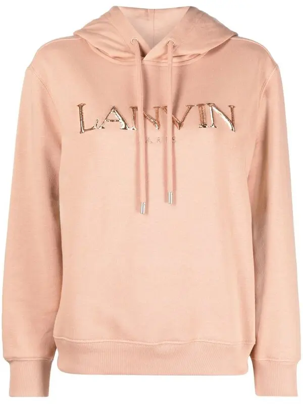 LANVIN Logo Cotton Hoodie