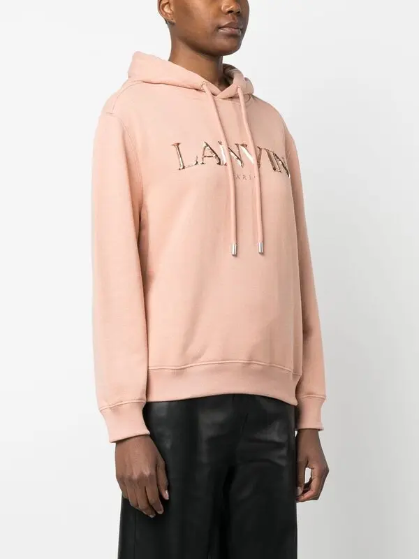 LANVIN Logo Cotton Hoodie