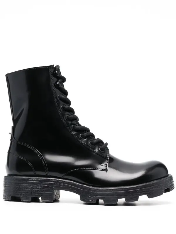 DIESEL® D-hammer Leather Lace-up Boots