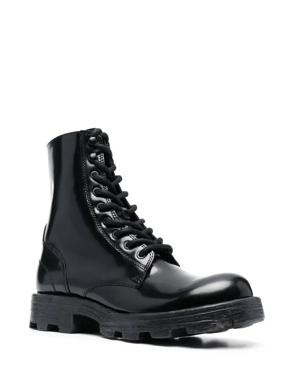 DIESEL® D-hammer Leather Lace-up Boots