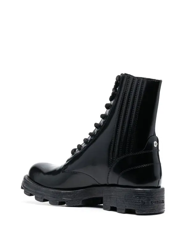 DIESEL® D-hammer Leather Lace-up Boots