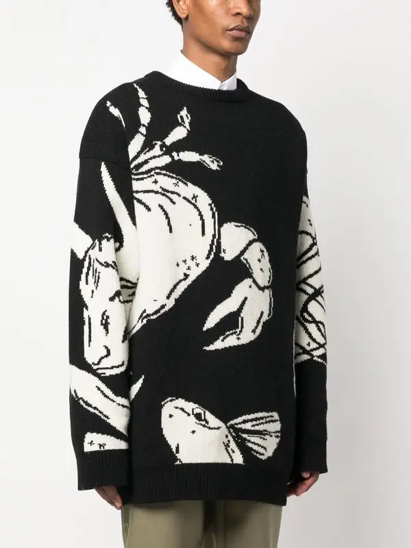 JIL SANDER Intarsia-knit Jumper