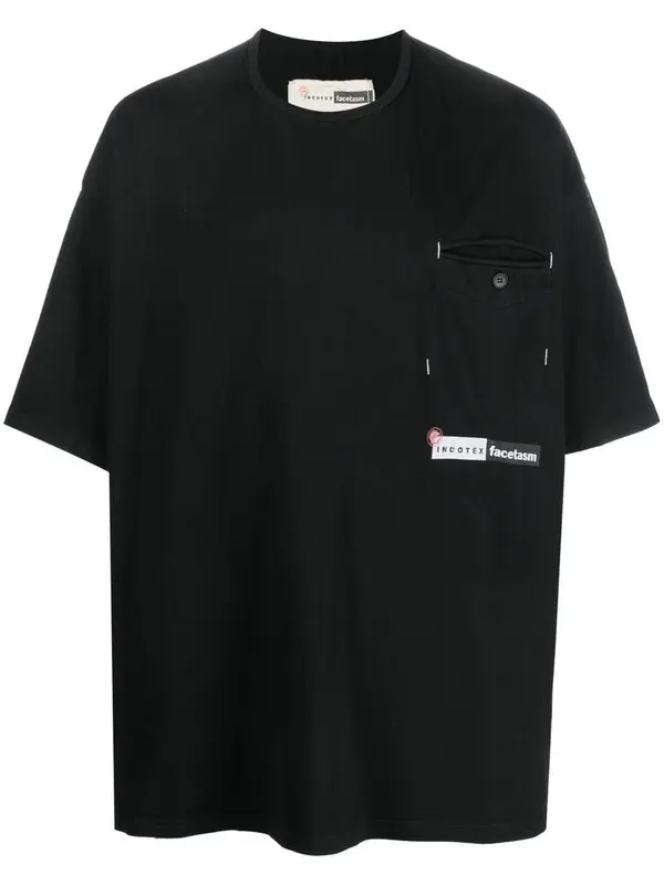 INCOTEX RED X FACETASM Logo-patch Short-sleeved T-shirt