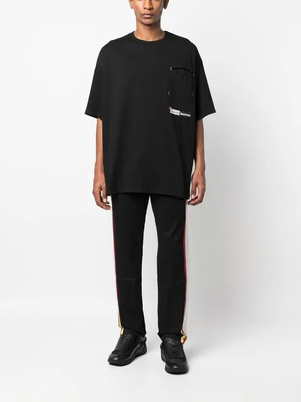 INCOTEX RED X FACETASM Logo-patch Short-sleeved T-shirt