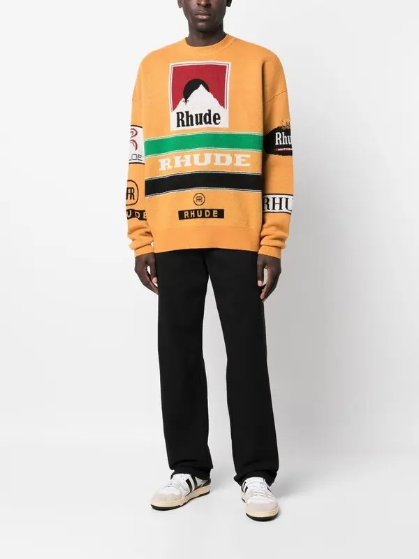 Rhude Intarsia-knit Crew Neck Jumper