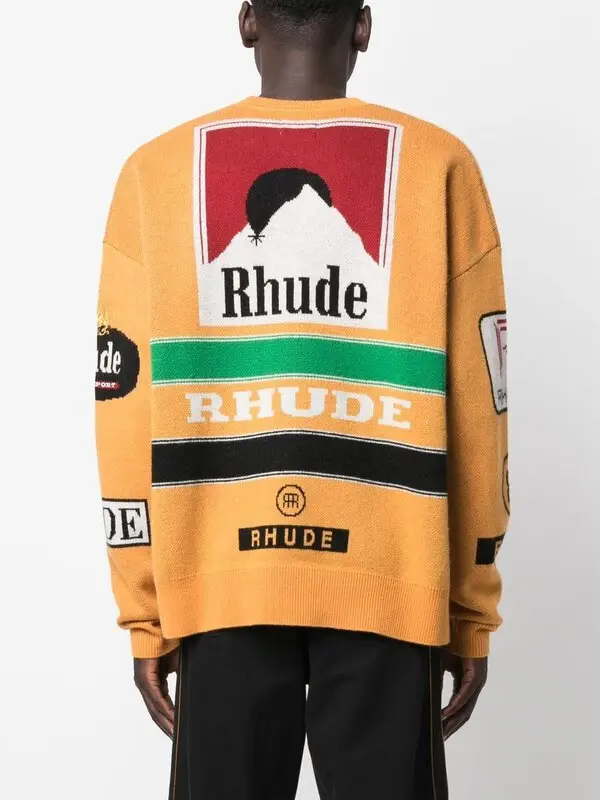Rhude Intarsia-knit Crew Neck Jumper