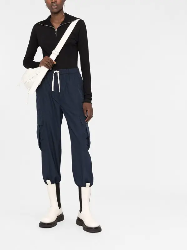 JIL SANDER Logo-print Roll-neck Knitted Top