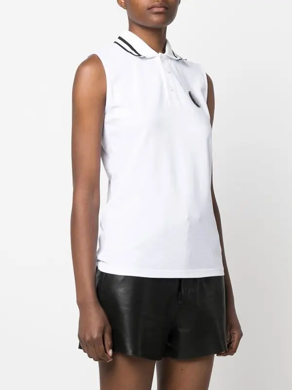 PLEIN SPORT Logo-patch Polo Shirt - White