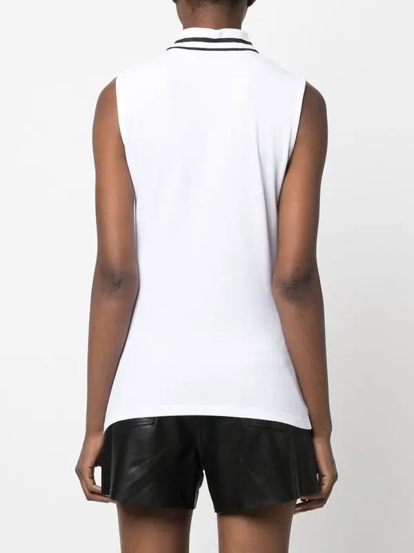 PLEIN SPORT Logo-patch Polo Shirt - White