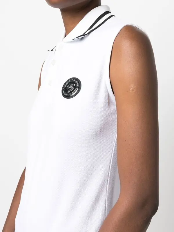 PLEIN SPORT Logo-patch Polo Shirt - White