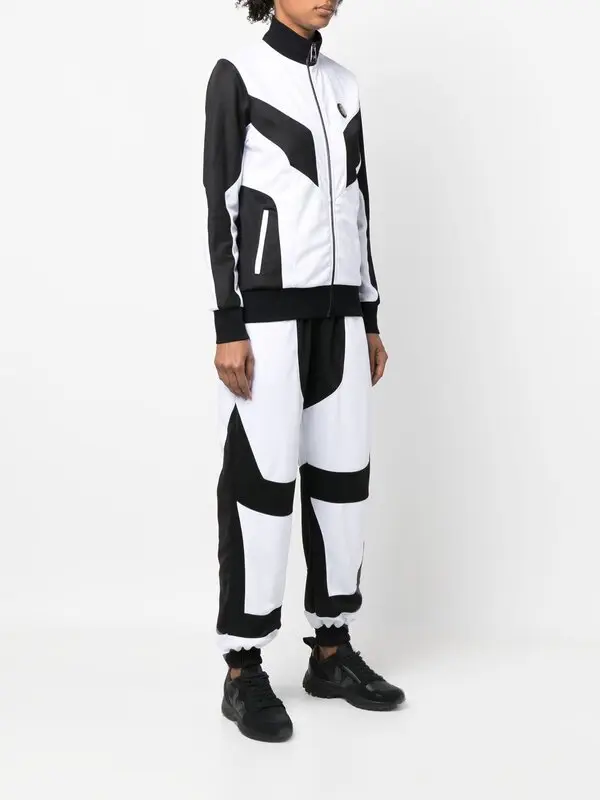 PLEIN SPORT Colour-block Panelled Tracksuit Set