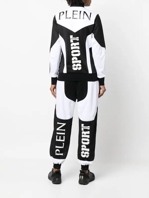 PLEIN SPORT Colour-block Panelled Tracksuit Set