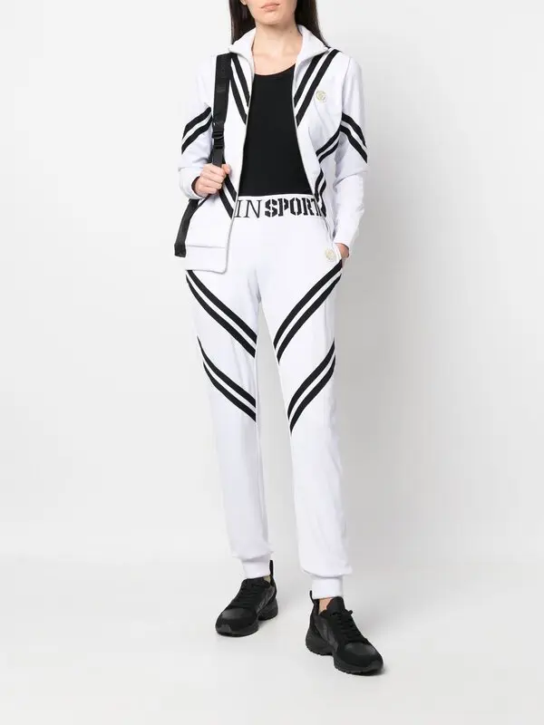 PLEIN SPORT Stripe-print Zip-up Tracksuit
