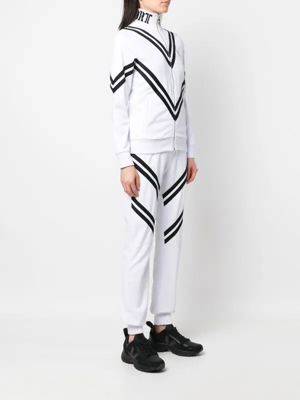 PLEIN SPORT Stripe-print Zip-up Tracksuit