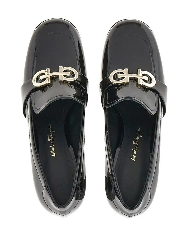 FERRAGAMO Olivia Patent-leather Loafers