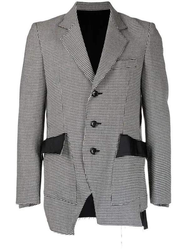 SULVAM Houndstooth Layered Blazer